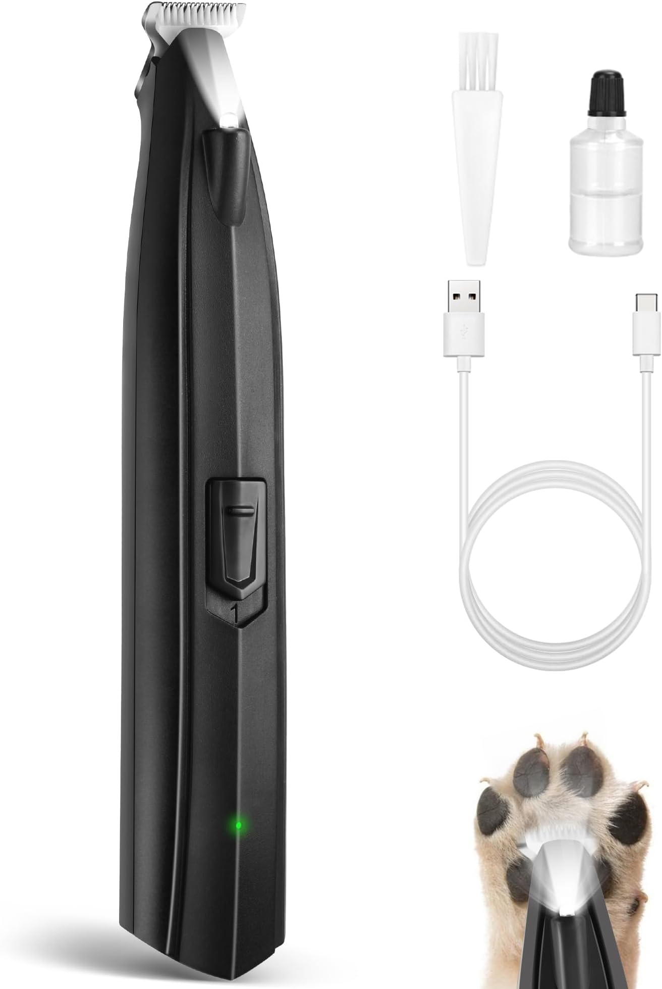 Amazon.com: lexflext Dog Paw Trimmer for Grooming, Cordless Electric ...