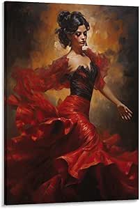 Amazon.com: Flamenco Dance Wall Art, Large Canvas Print, Flamenco ...