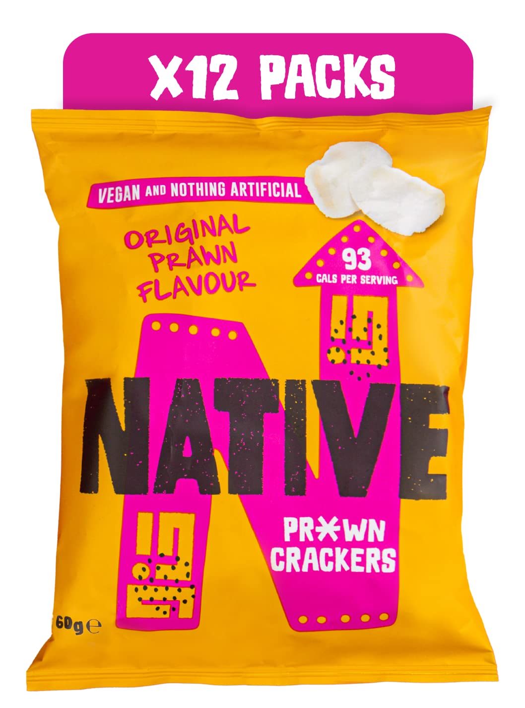 Native Snacks, Vegan Prawn Crackers | Vegan & Gluten-Free | Low Calorie ...