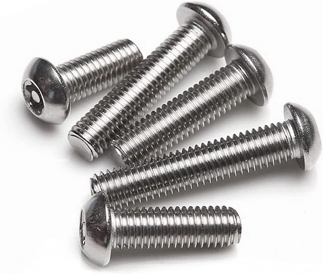 Amazon.com: Thread Screws Machine Screws 100 PCS-M8*20mm Anti ...