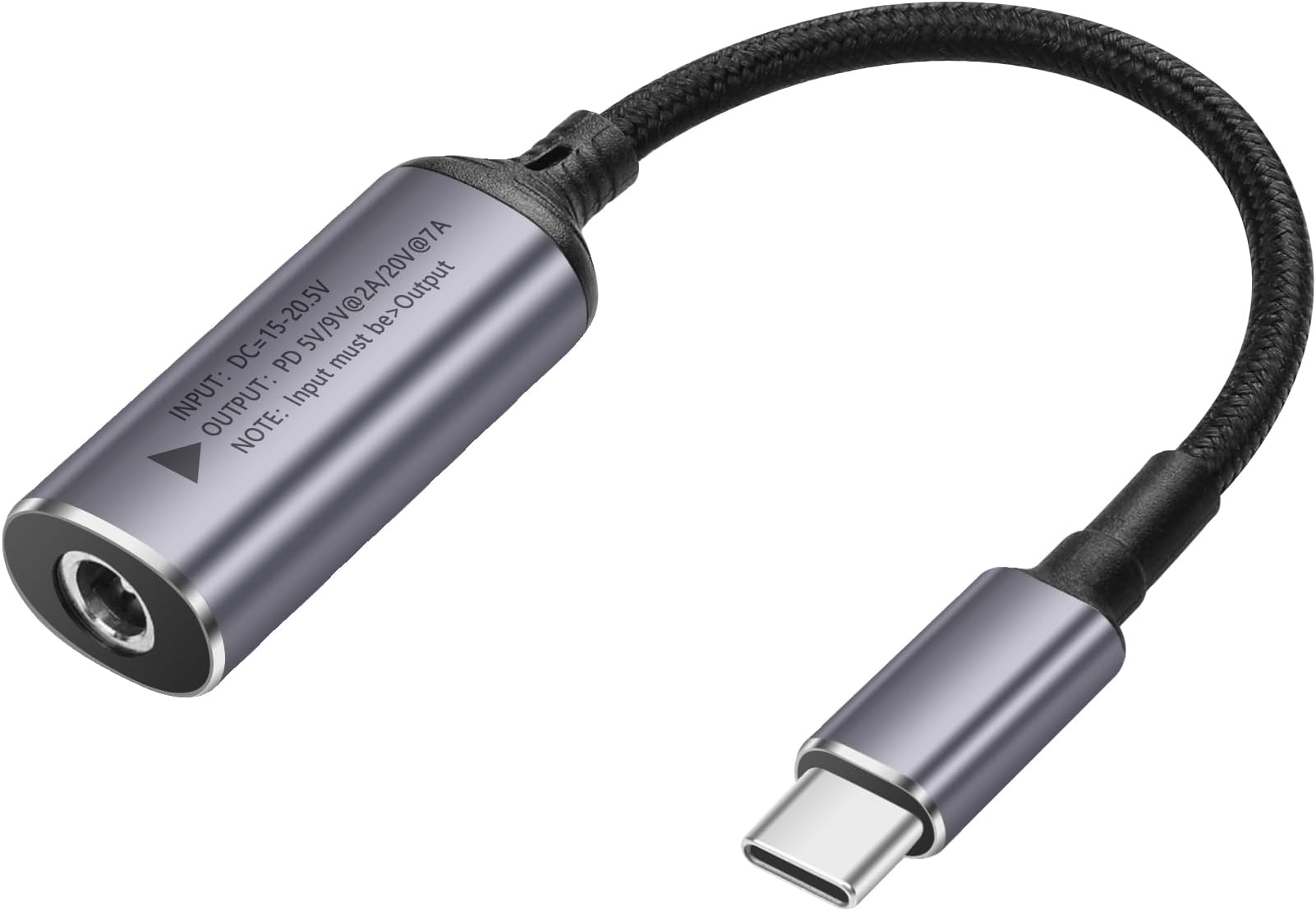 Amazon.com: 4Pcs DC 5.5mm x 2.1mm to USB C Adapter, 90 Degree Right ...