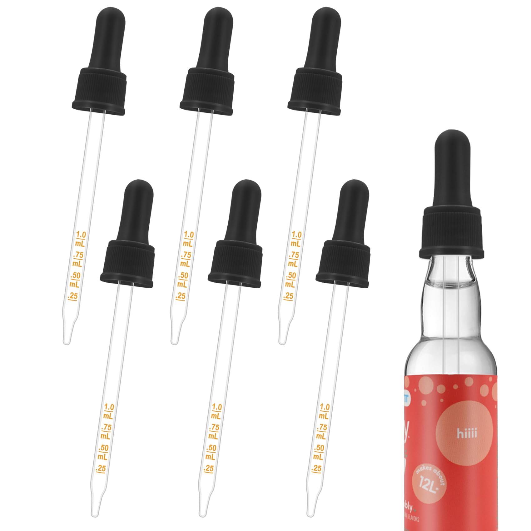 Soda Stream Gevoli Glass Dropper Pipettes, And Acrylic Holder For ...