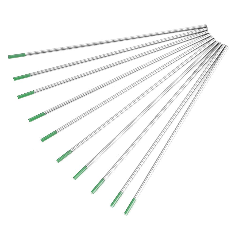 Green Tip Pure Tungsten Electrode, 10Pcs TIG Welding Tungsten ...
