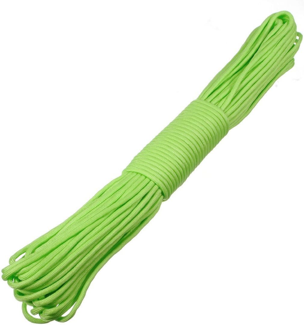 Amazon.com: 100 Feet Strong 550 Nylon Parachute Cord Rope 7 Strand Core ...