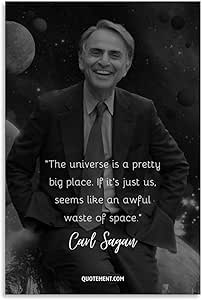 Amazon.com: American Astronomer Carl Sagan Inspirational Quote Poster ...