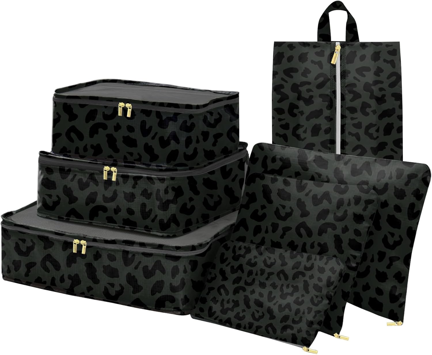 Amazon.com: BHAHB 7 Set Packing Cubes Travel Luggage Organizers for ...