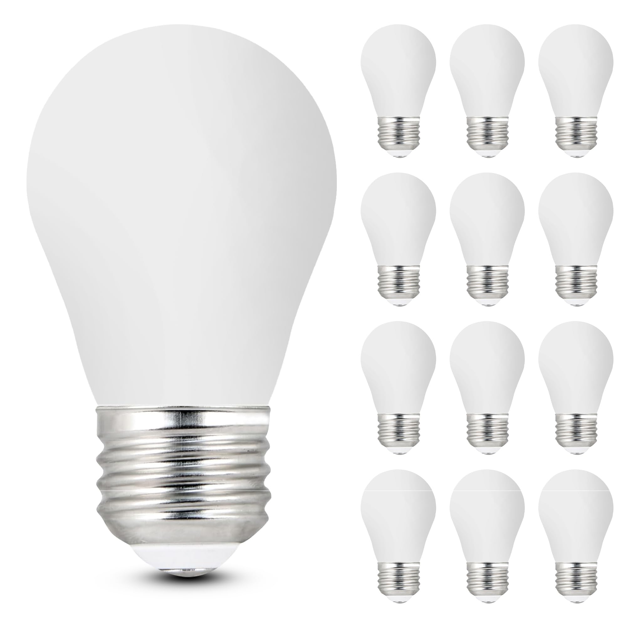 Feit Electric A15 LED Light Filament Bulb, 60W Equivalent, Dimmable ...