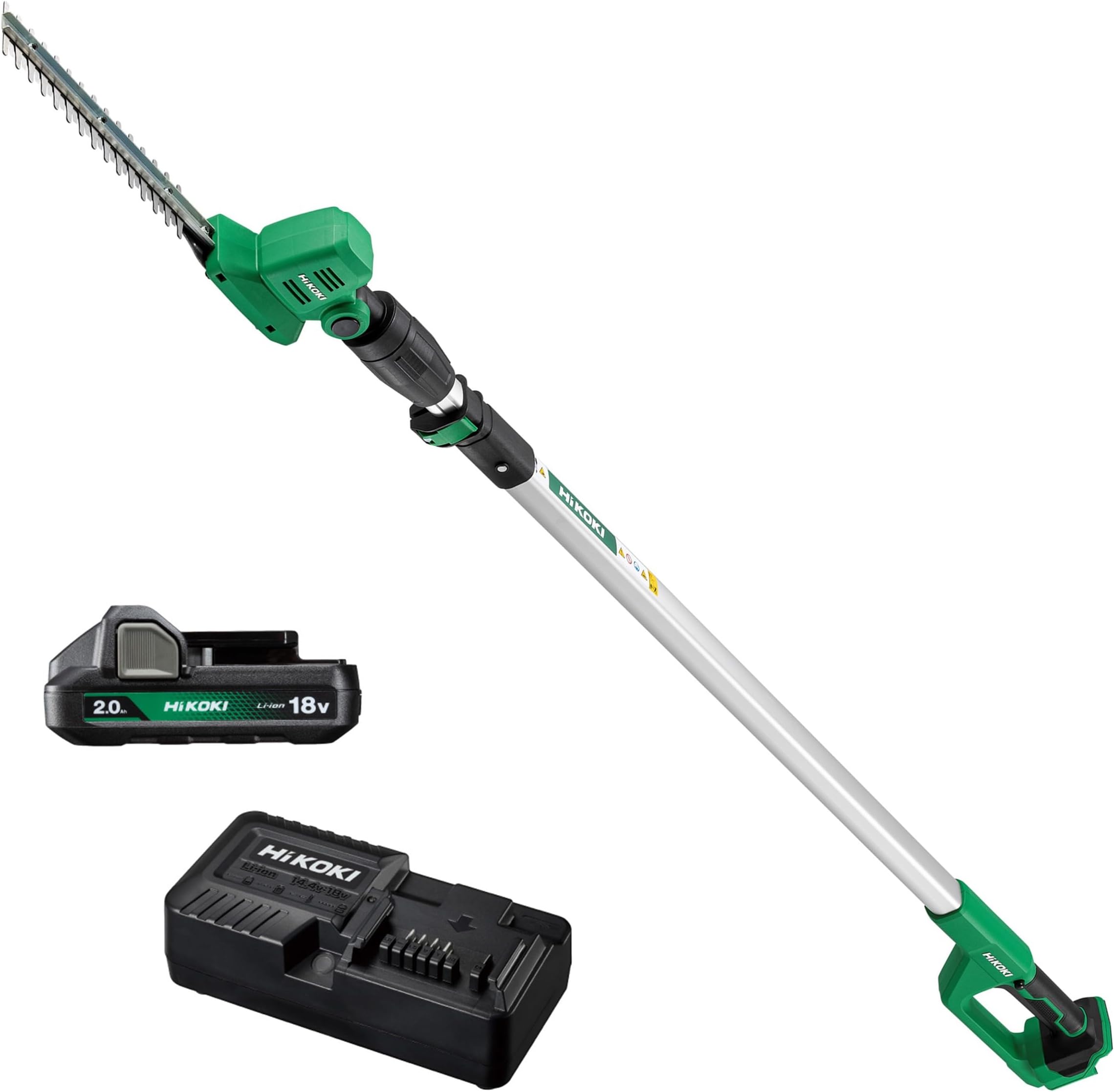 Amazon.co.jp: HiKOKI CHP1825DA(BG) 18V Rechargeable Pole Hedge Trimmer ...
