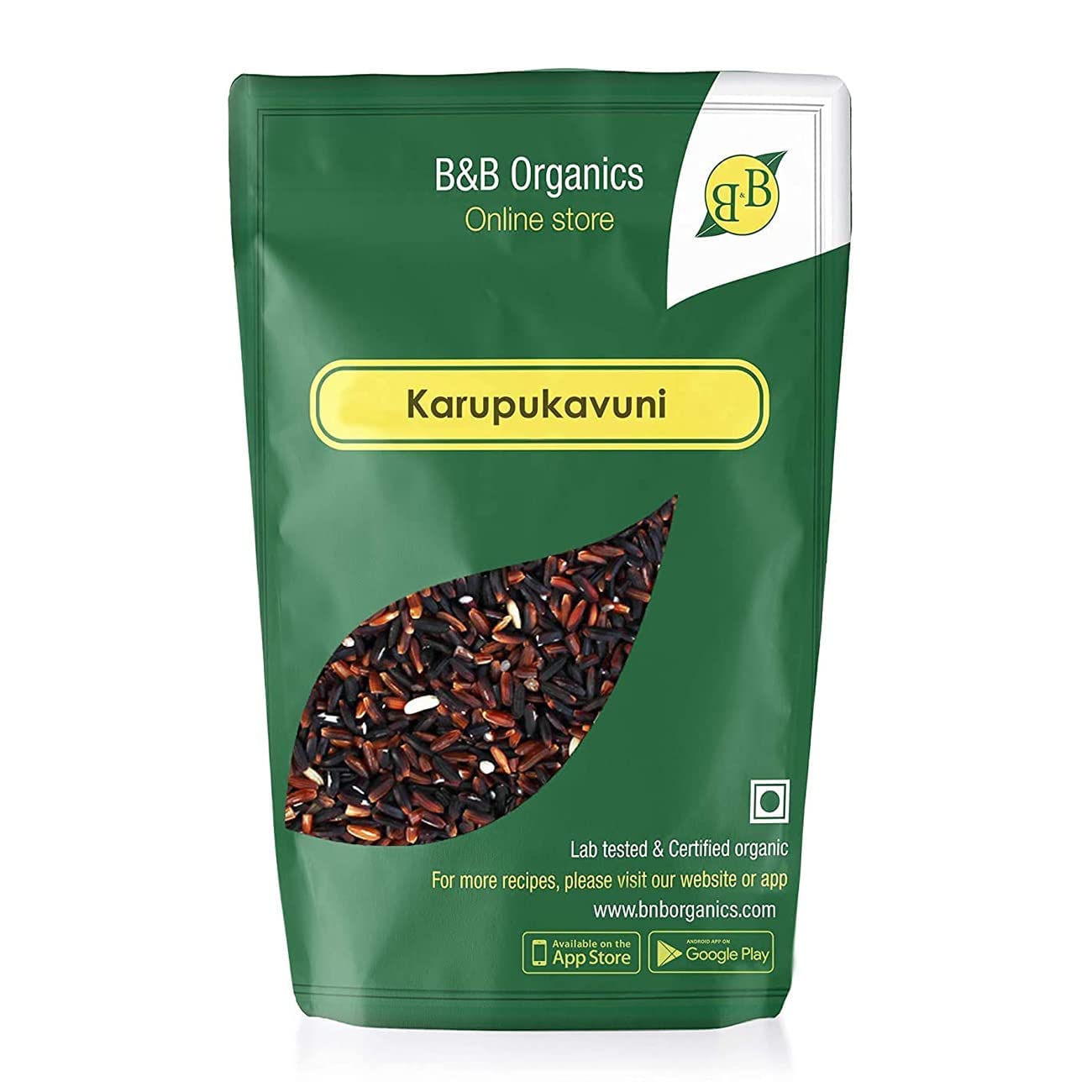 B&B Organics Traditional Karuppu Kavuni Rice (1 kg)/ Certified Organic ...
