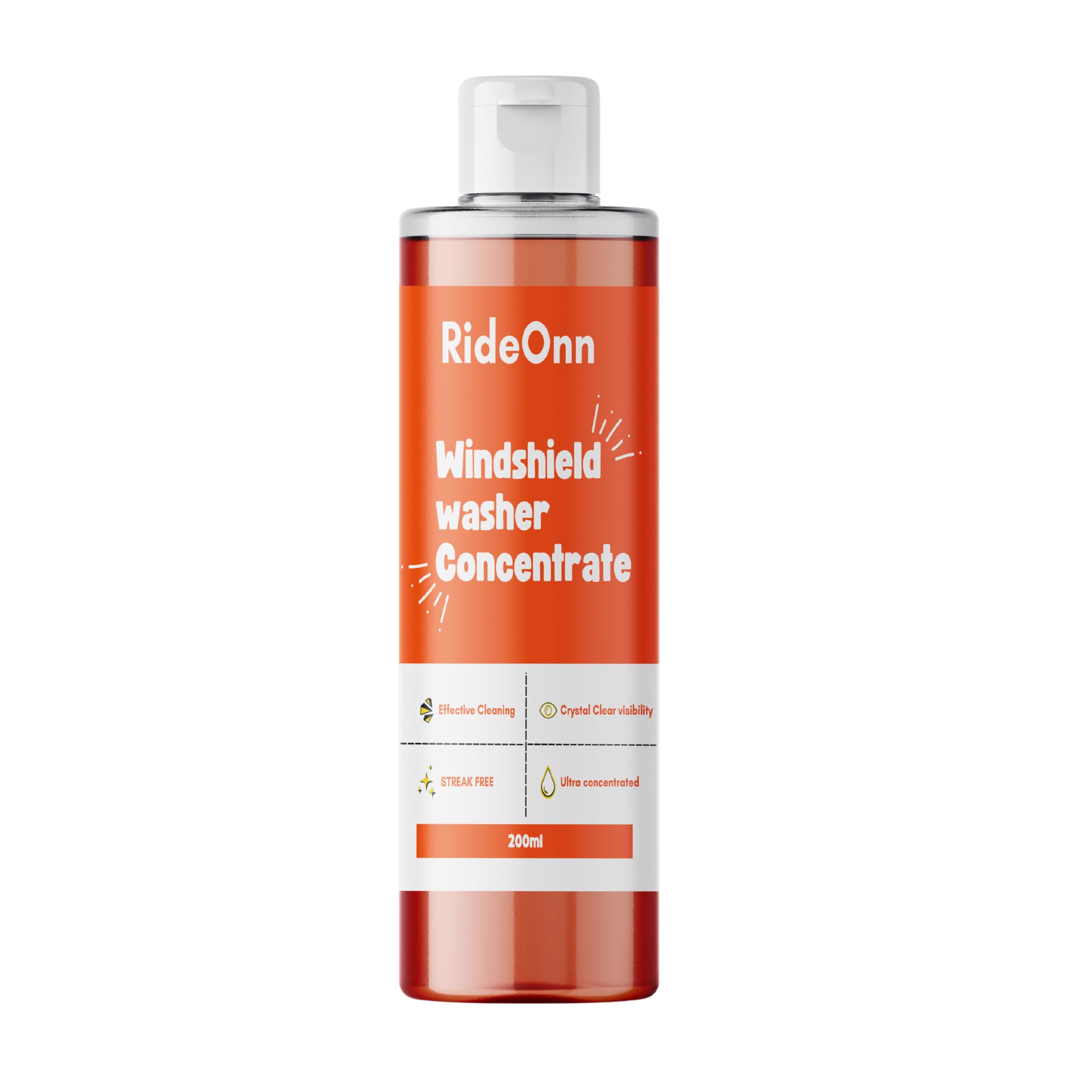 RideOnn Windshield Washer Fluid for Car, Car Glass Cleaner, Car ...