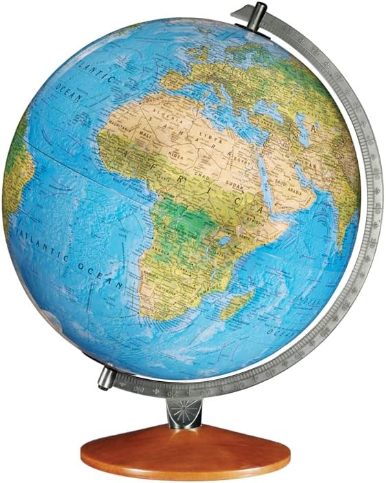 Amazon.com: Replogle Willston - Blue Ocean World Globe with Black Metal ...