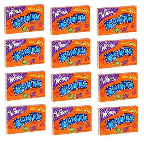 Amazon.com : Wonka Runts Artificially Flavored Candy: 12 Packs of 5 Oz ...