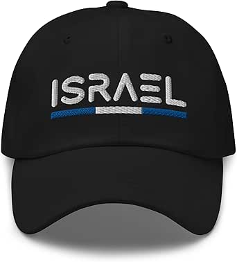 Minimal Israel Flag Hat Israel Soccer Baseball Dad Cap Black at Amazon ...
