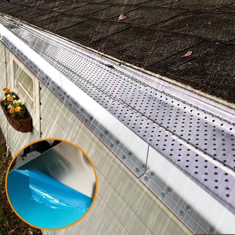Snapklik.com : 4 Pcs Gutter Valley Splash Guard,Straight Rain Diverter ...