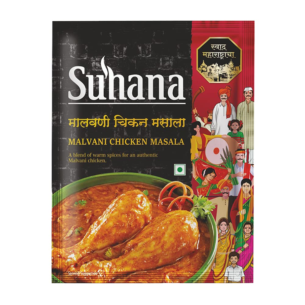 Suhana Malvani Chicken Masala 25g - Pack of 6 : Amazon.in: Grocery ...