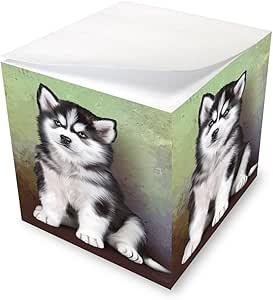 Amazon.com : Siberian Husky Dog Note Cube : Office Products