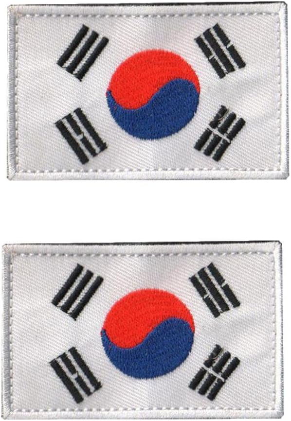 Amazon.com: Uijokdef 2 PCS Asia Flag Patches Hook and Loop Fastener ...