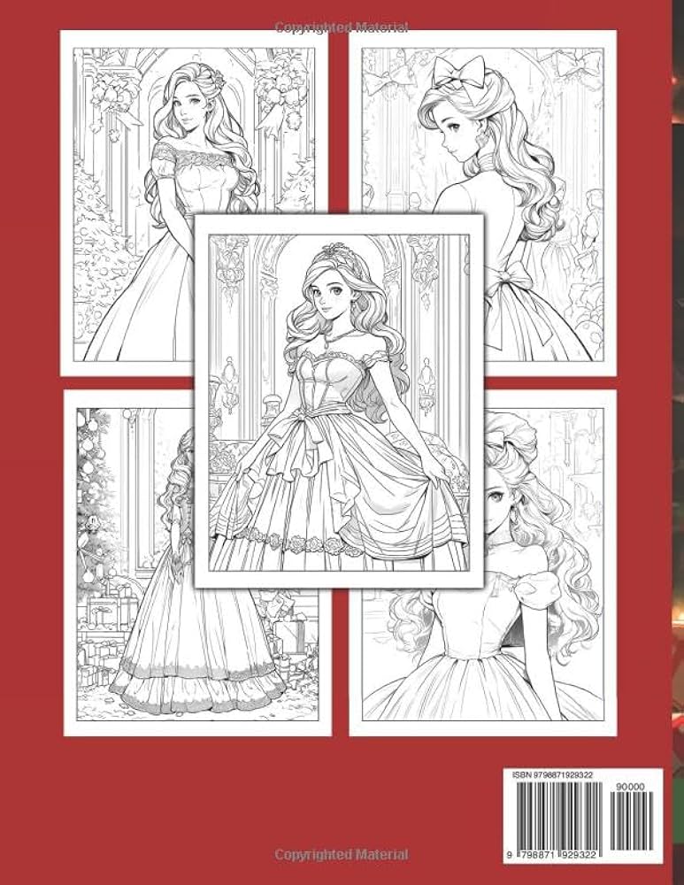 cinderella christmas coloring pages