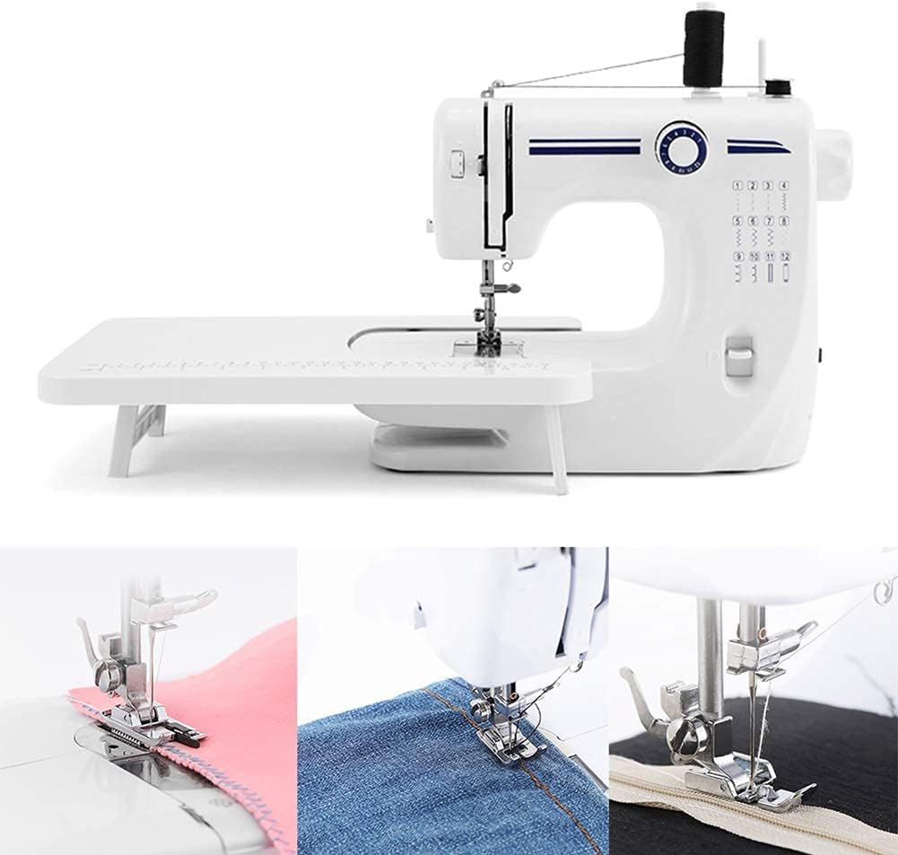 Amazon.com: Small Mini Sewing Machine Set with Extension Table ...
