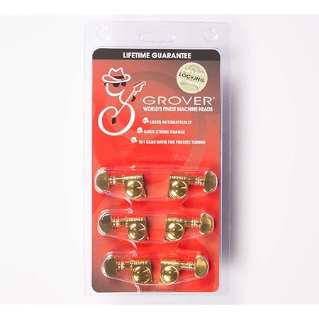 Amazon.com: Grover 406C Rotomatic Mini 3 per Side Self Locking Machine ...