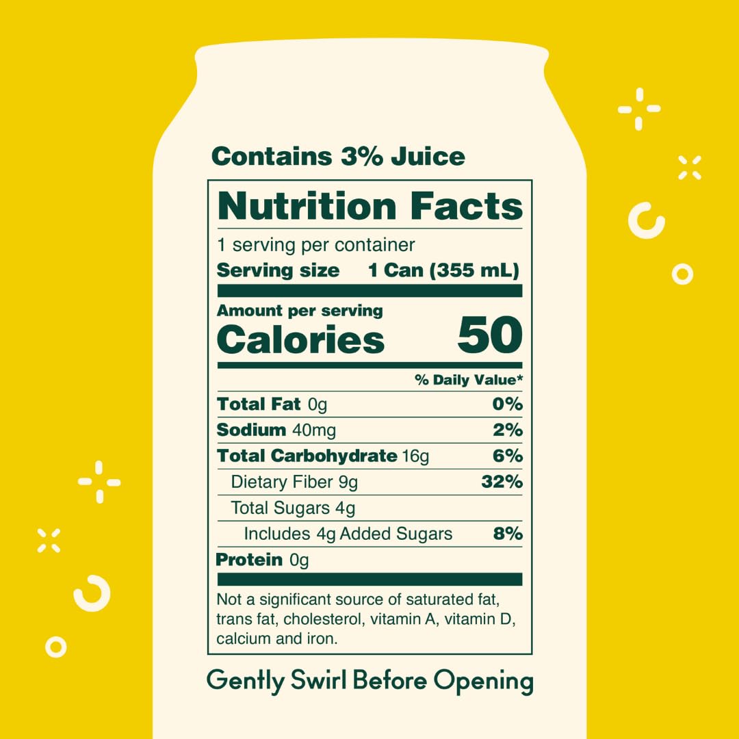 Snapklik.com : OLIPOP Prebiotic Soda Pop, Banana Cream, Prebiotics ...