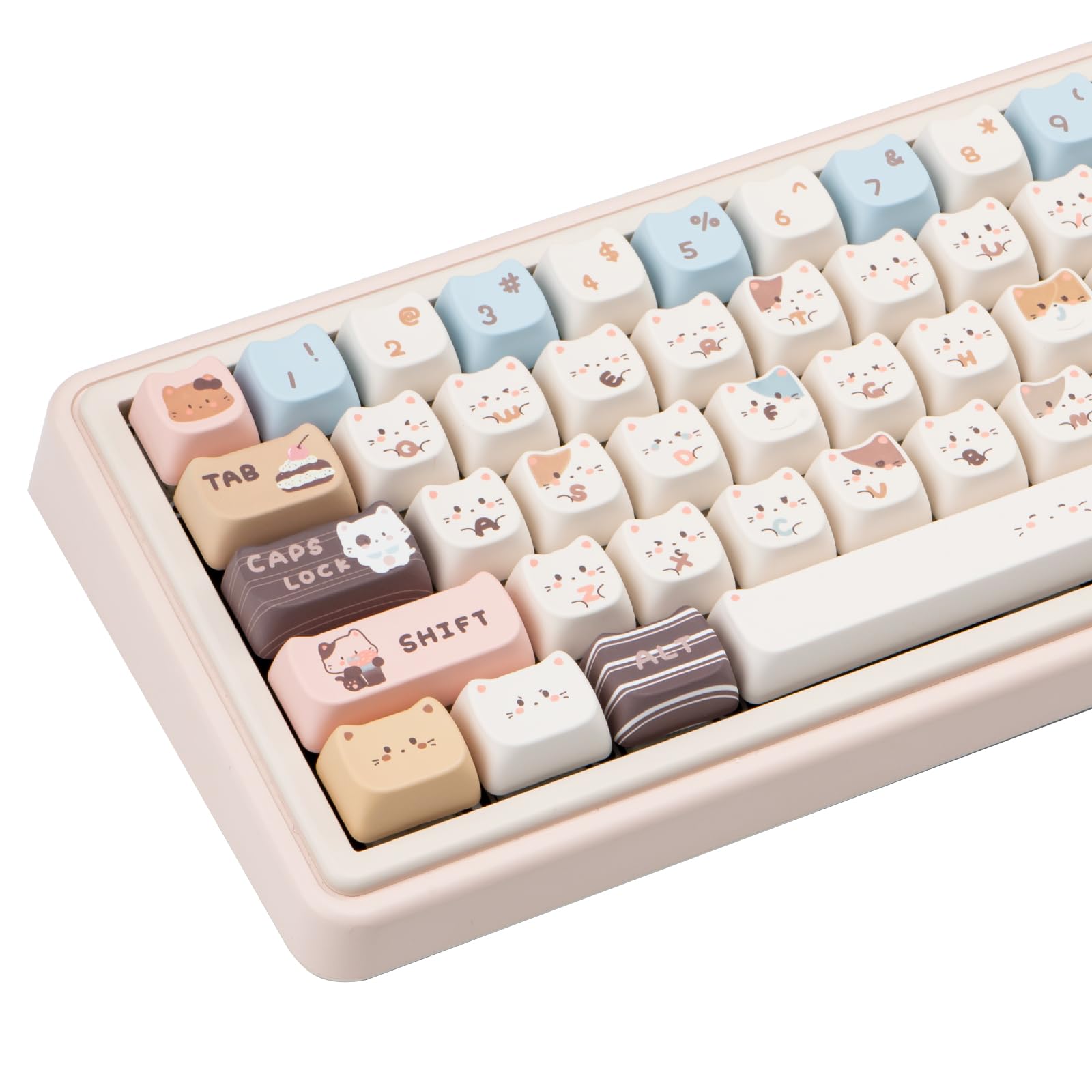 Amazon.com: COOMICKEY 140 Keys PBT Keycaps Set, Mao Profile Keycaps ...