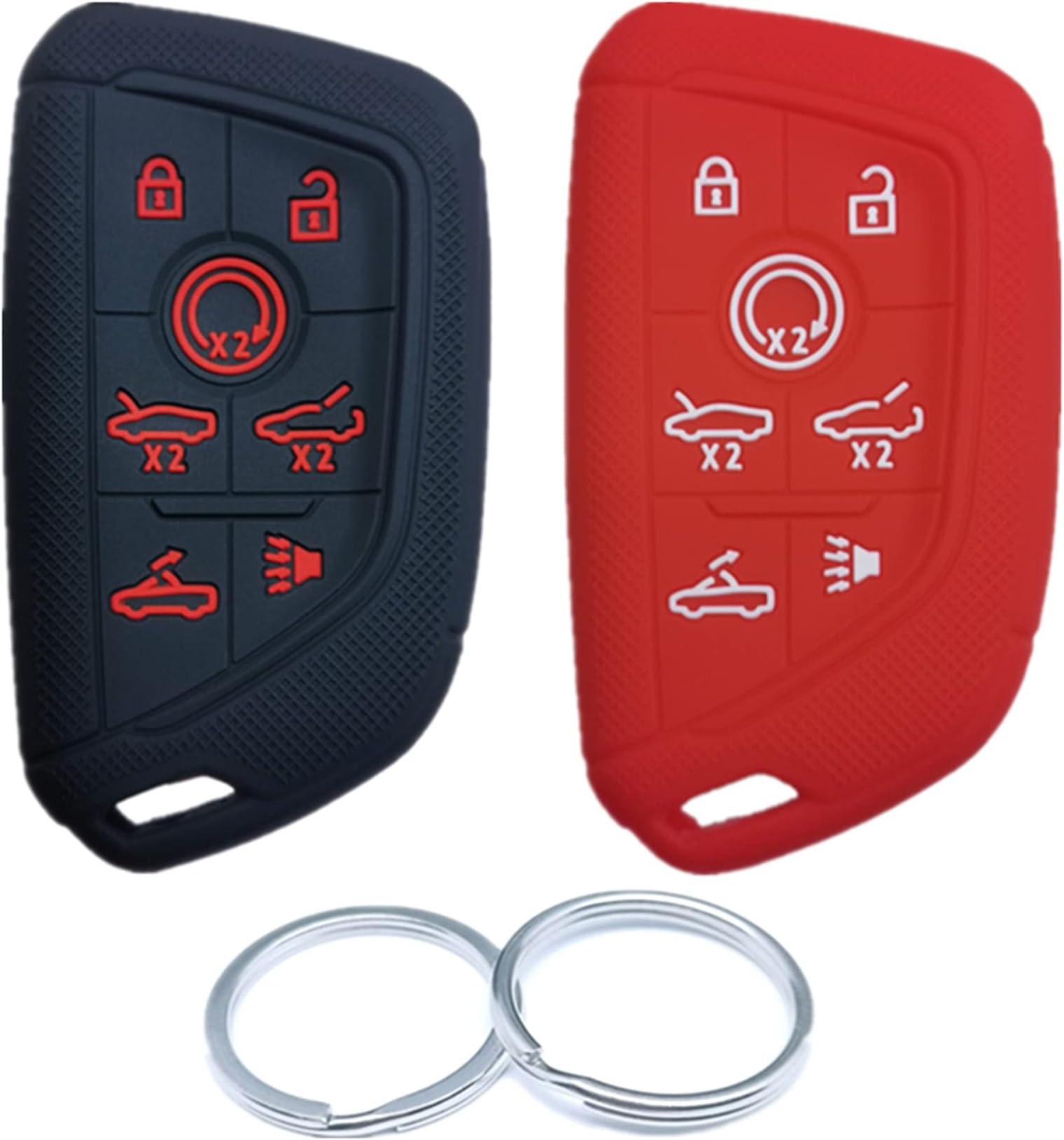 Amazon.com: UOKEY Silicone Smart Remote Key fob Cover case Compatible ...