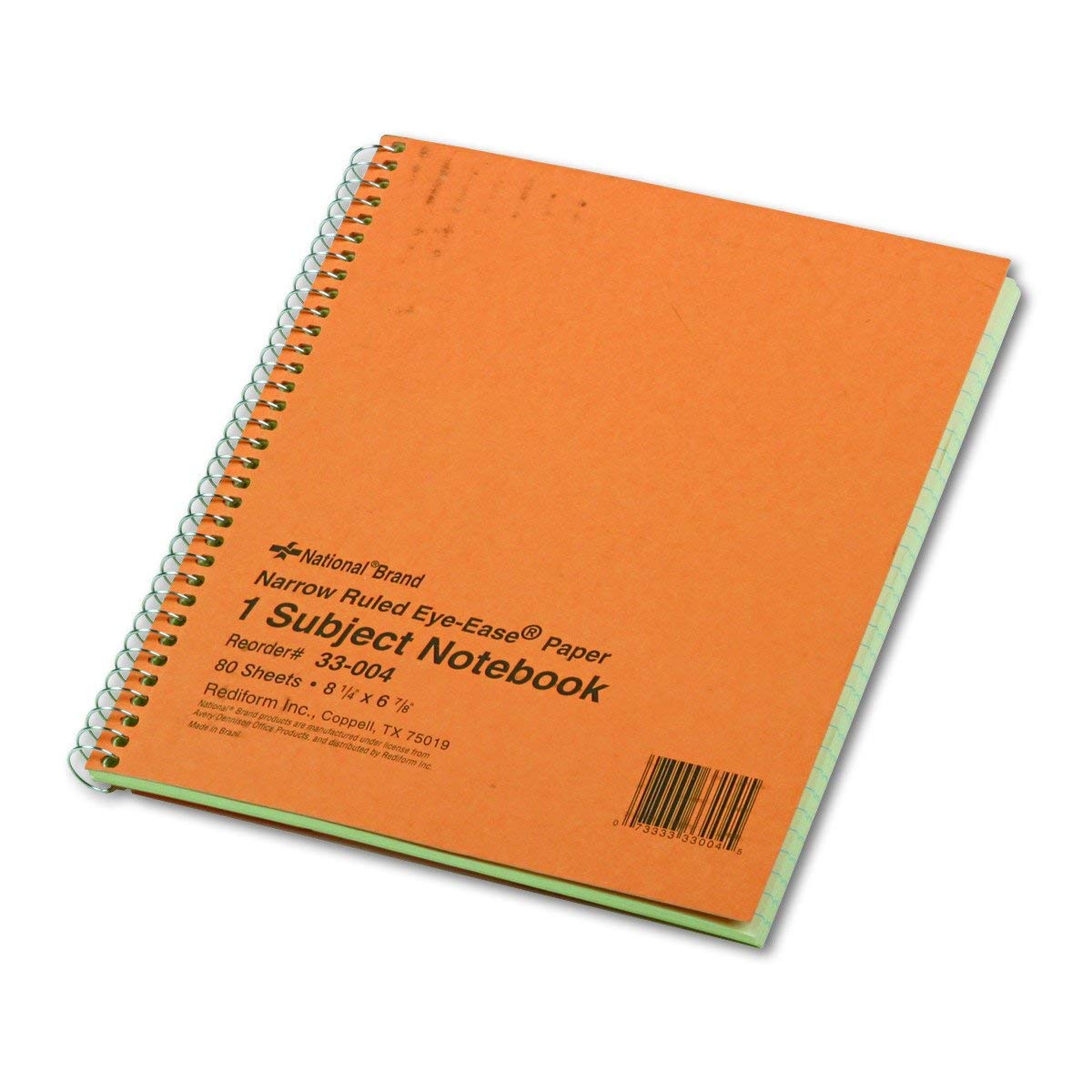 National 33004 Subject Wirebound Notebook Narrow Rule 8 1 4 X 6 7 8 National 33004 Subject Wirebound Notebook Narrow Rule 8 1 4 X 6 7 8