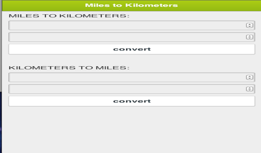 Miles to Kilometers - App on Amazon Appstore