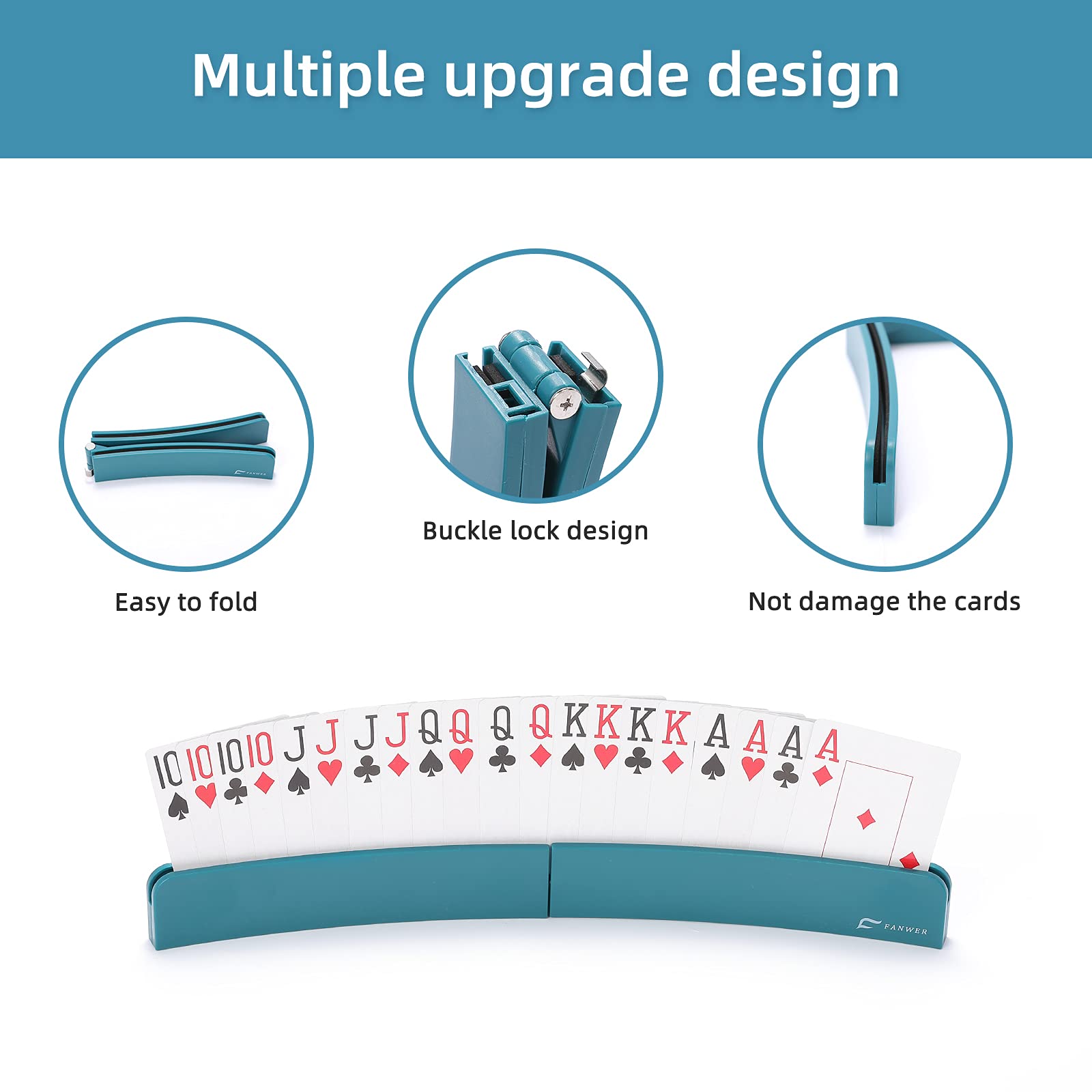 Snapklik.com : Card Holders For Playing Cards, Hands-Free Curved ...