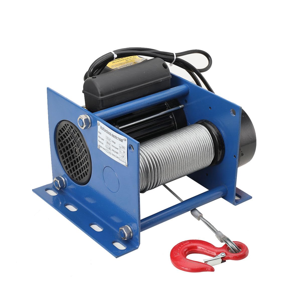 SUDEG Electric Hoist Crane,Wire Rope Electric Hoist 110V Micro Electric ...