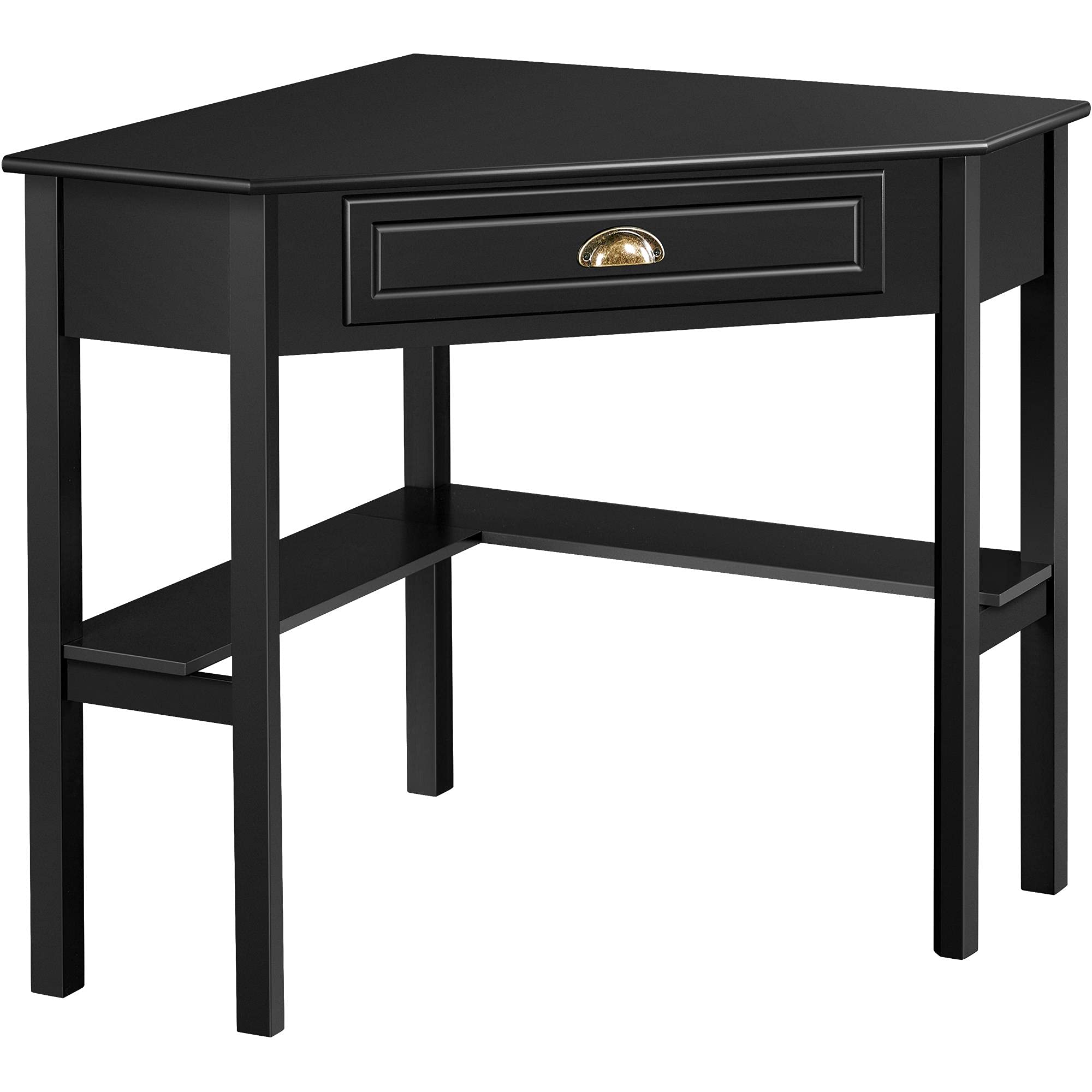 Amazon.com: Topeakmart Home Office Writing Computer Desk with Shelves ...