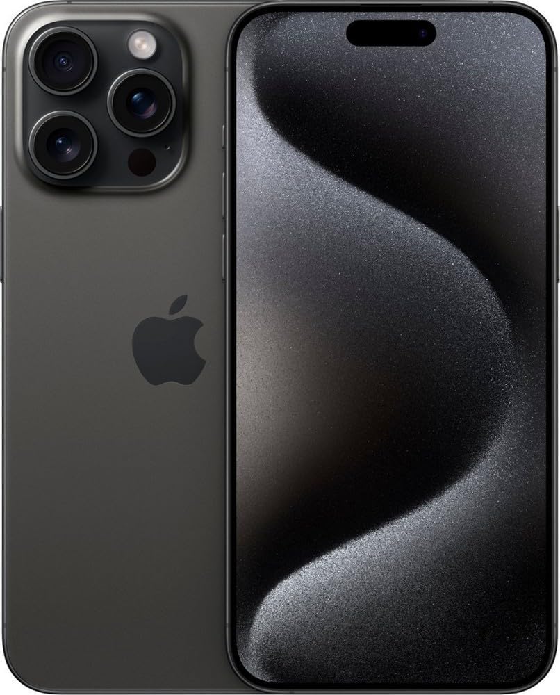 Amazon.com: Apple iPhone 15 Pro Max / 1TB / Black Titanium - MU6F3LL/A ...