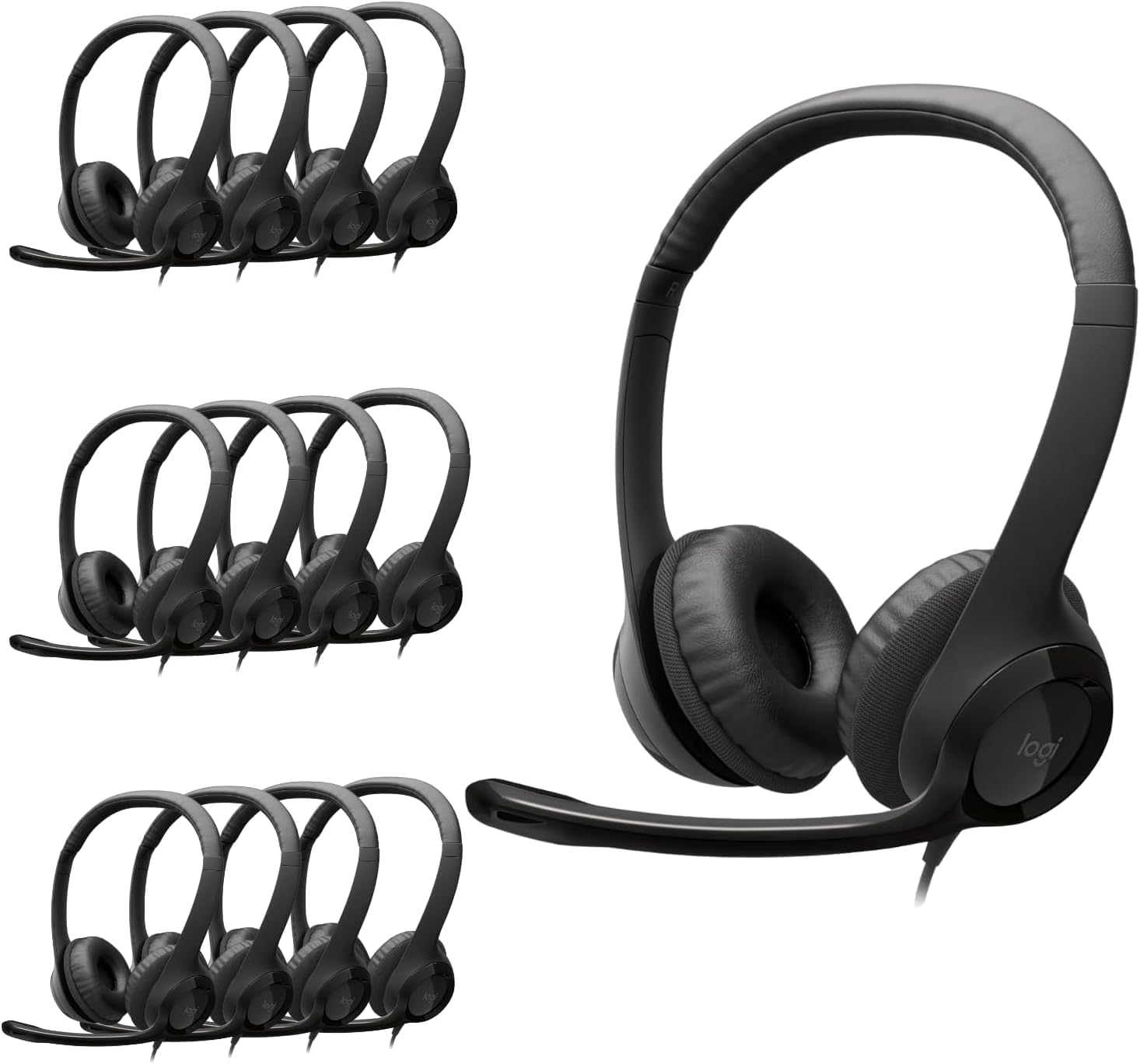 Amazon.com: Logitech H390 Wired Headset for PC/Laptop, Stereo ...