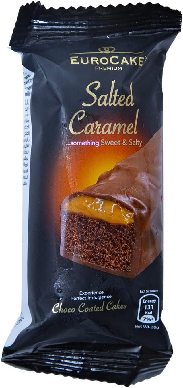 Euro Cake Premium Salted Caramel Choco Coated Cakes, 30 gm : Buy Online ...