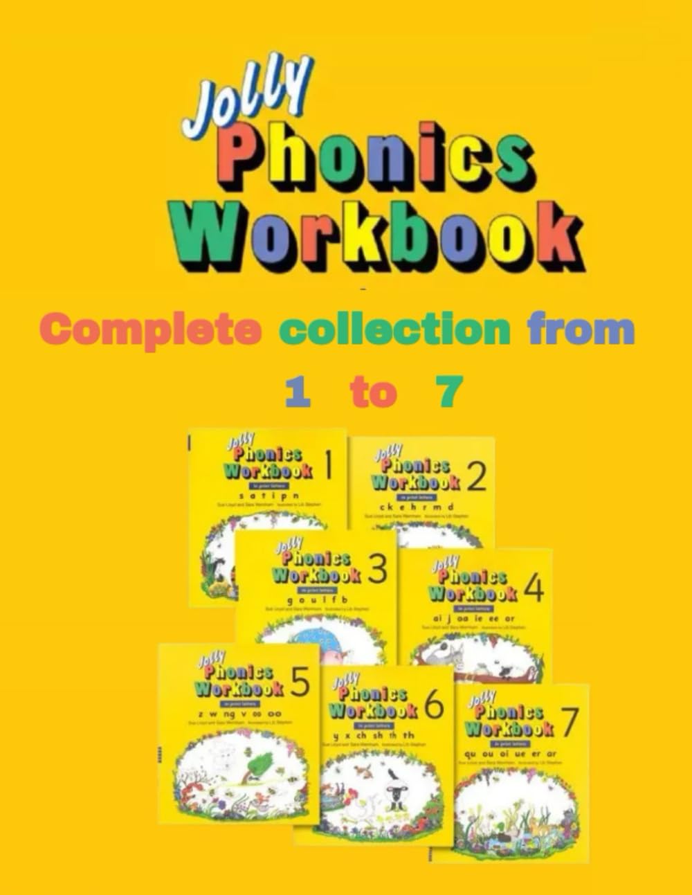 Buy Jolly Phonics Workbook: Complete Collection From 1 To 7 Online at ...