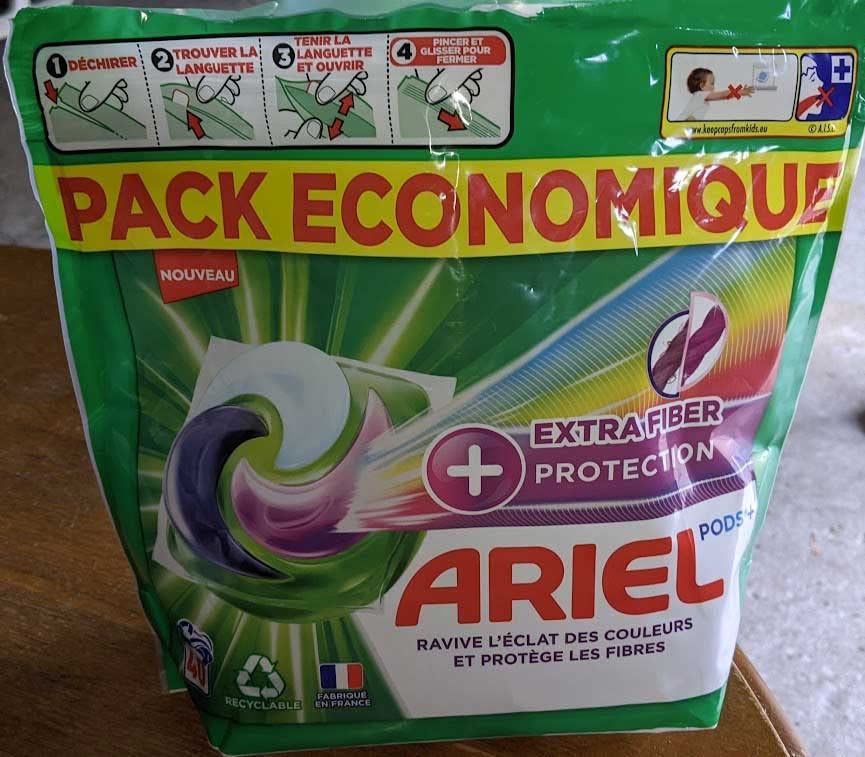 Ariel All-in-1 PODS Lessive Liquide Capsules 40 Lavages, Complete Fiber ...