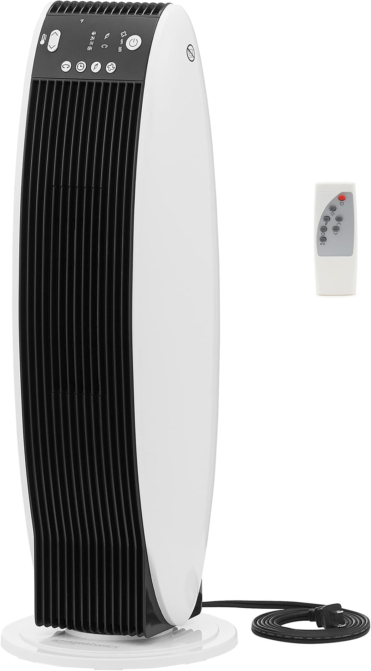 Amazon.com: Amazon Basics Tower Heater, With Digital Temperature ...