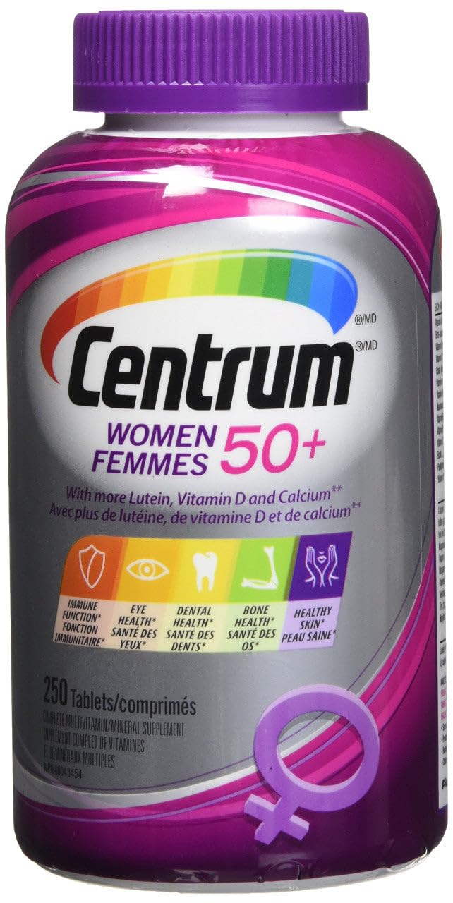 Centrum Women 50+ Tablets, 250 Count(Packaging might vary) : Amazon.ca ...
