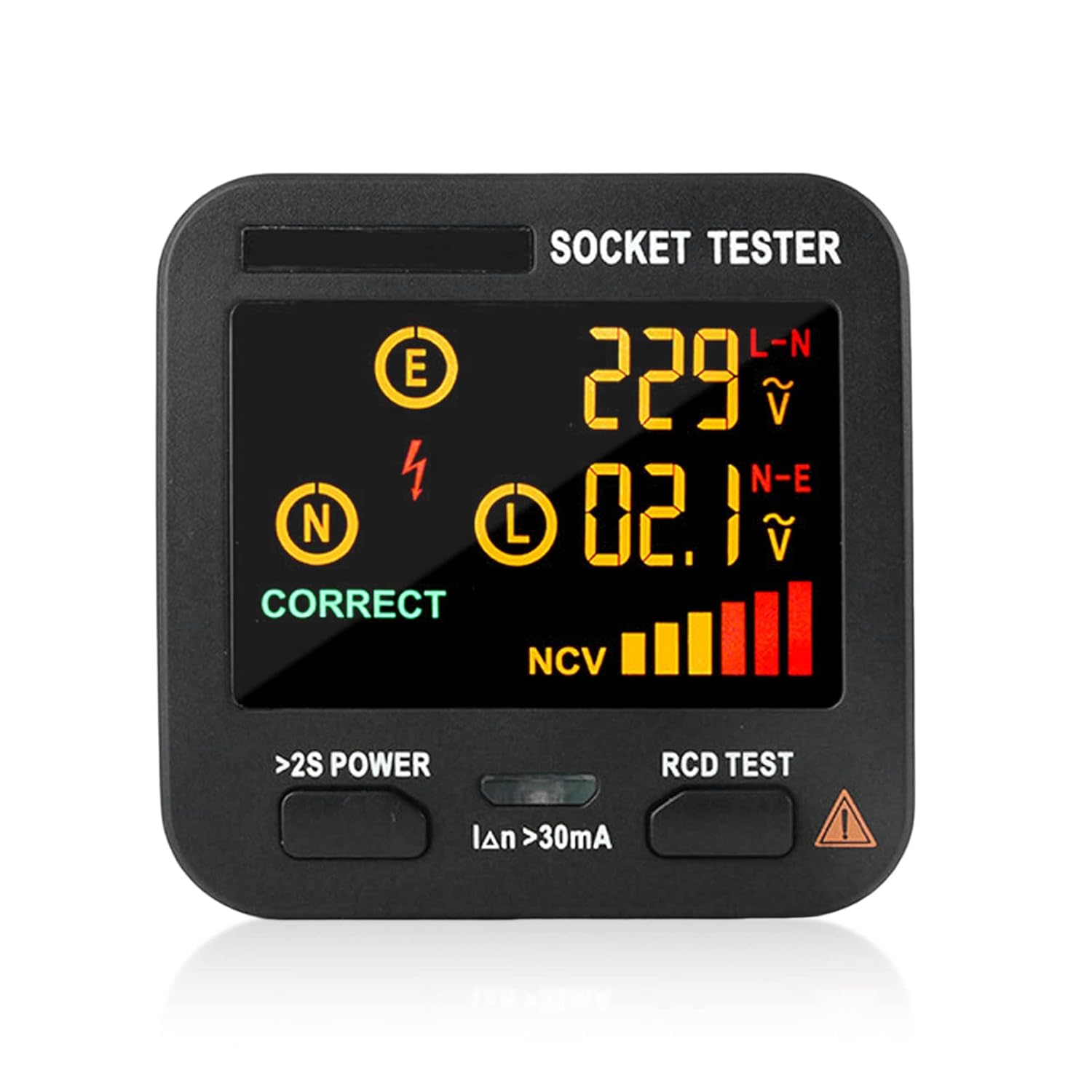 Digital Socket Tester, Outlet Tester EBTN LCD with Voltage Display, RCD ...