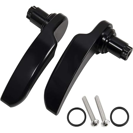 Amazon.com: PBYMT Black Saddlebag Latch Cover Reflector Compatible for ...