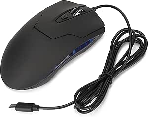 Type C Mouse, Wired USB C Mice Gaming Mouse Ergonomic Multimedia Keys ...