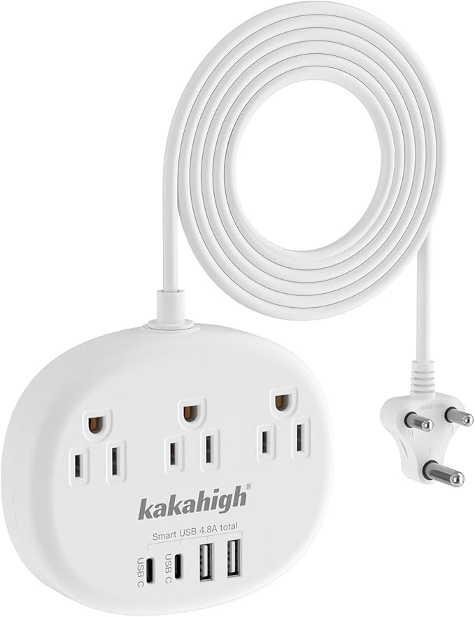 Amazon.com: India to US Plug Adapter, India Plug Adapter with 3 ...