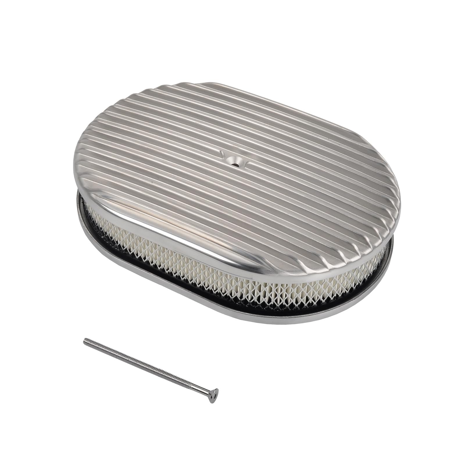 Snapklik.com : TBAPFS 12" Air Cleaner Kit Polished Aluminum Classic ...