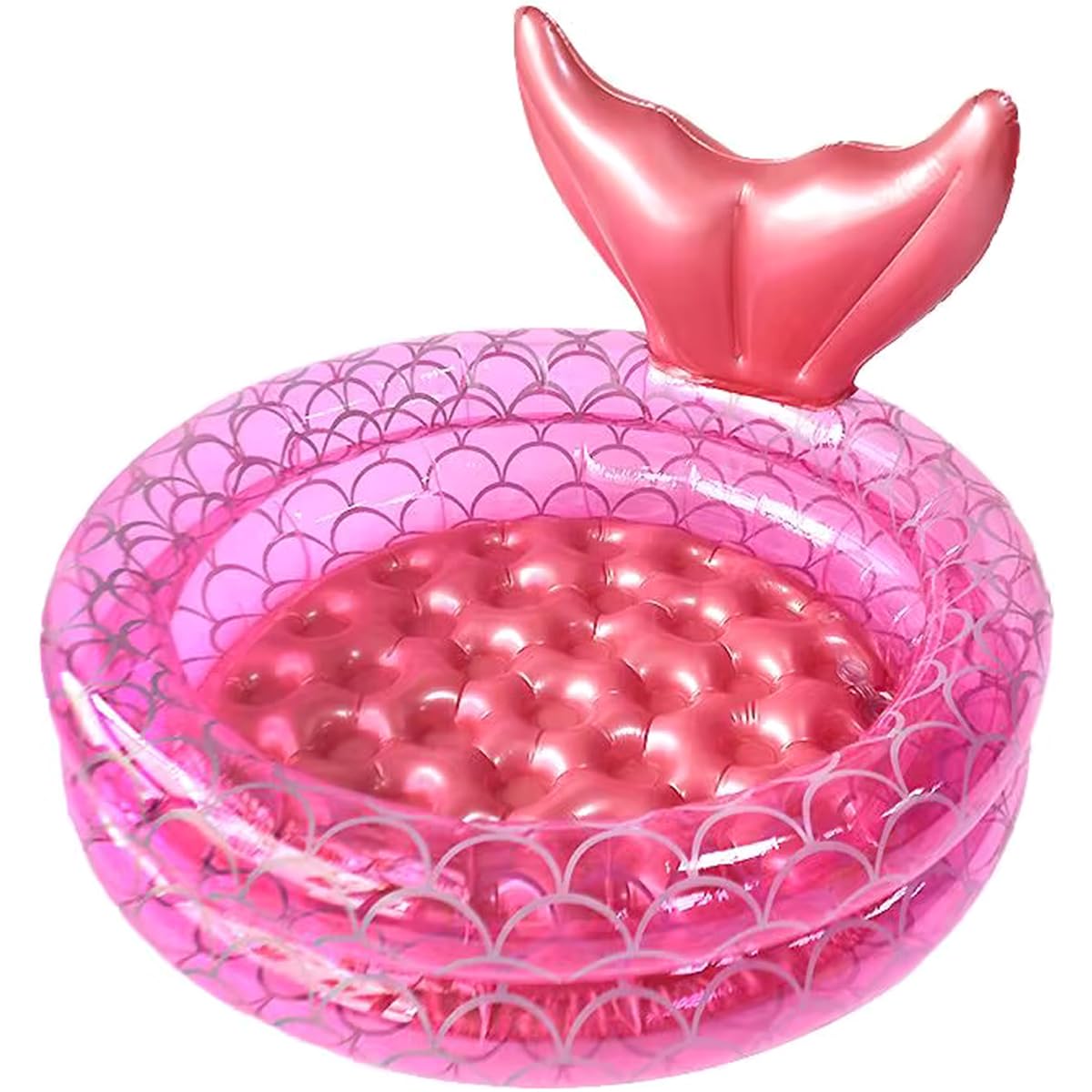 Amazon.com: Inflatable Kiddie Pools Mermaid, Backyard Round Swimming ...