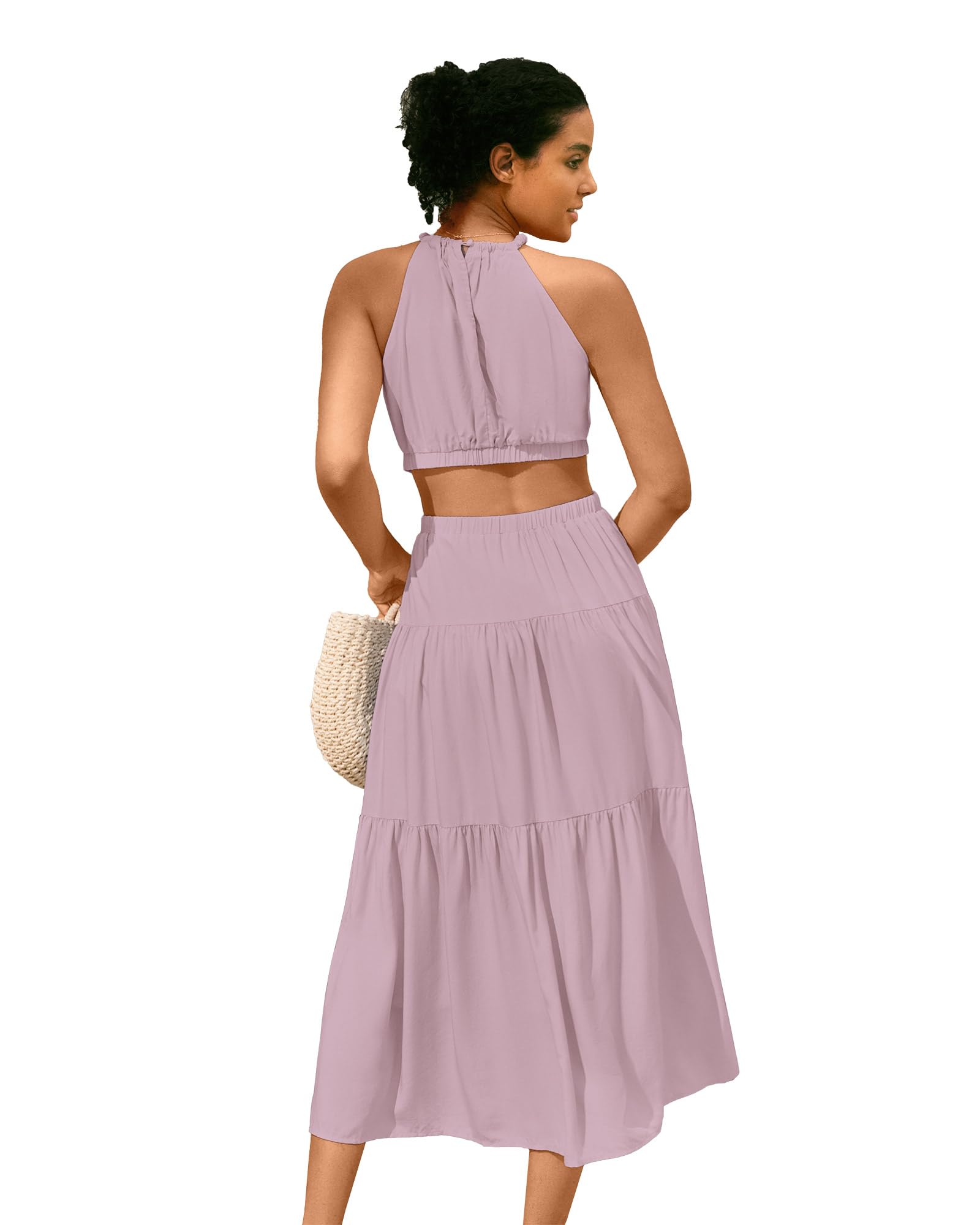 Snapklik.com : MIHOLL 2025 Casual Maxi Dresses For Women Sexy Halter ...