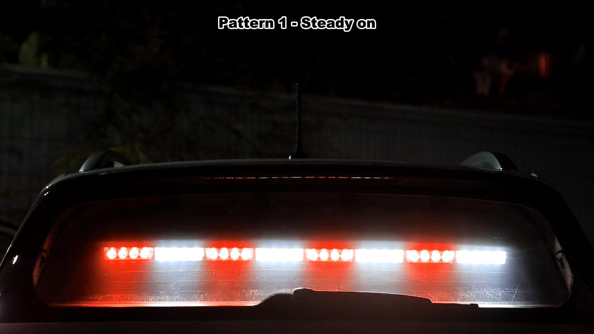 Watch 34-inch LED Red White Emergency Strobe Light Bar on Amazon Live
