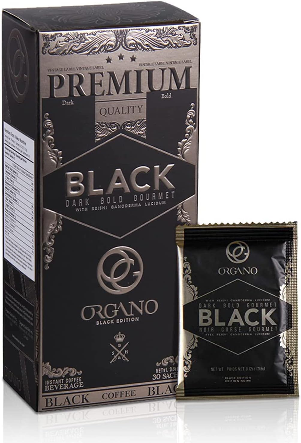 Amazon.com : ORGANO Gourmet Black Ganoderma Coffee (1 Box of 30 Sachets ...