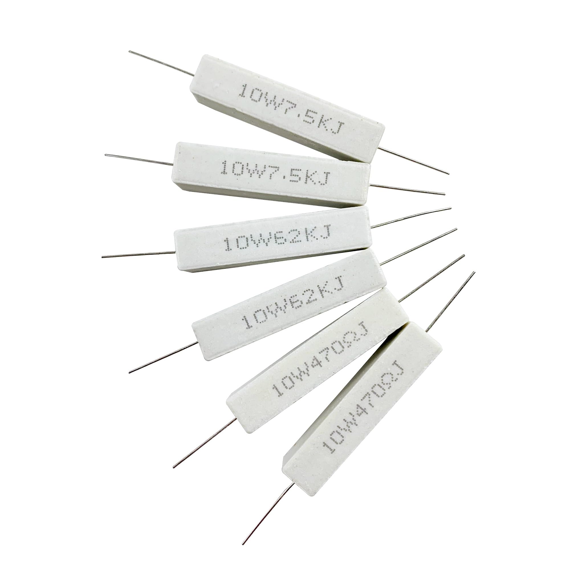Snapklik.com : MOKMMKIT 25 Values 50 Pieces Ceramic Cement Resistor KIT ...