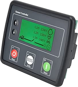 Amazon.com : Genset Controller, LCD Display Alarm Indication Fault Check Generator Control ...